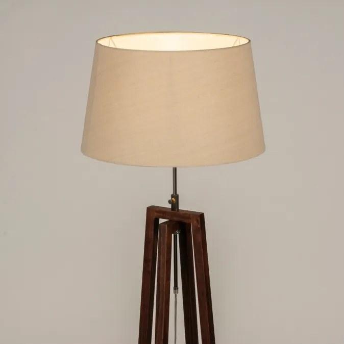 Stojací designová lampa Paola Taupe and Dark Brown
