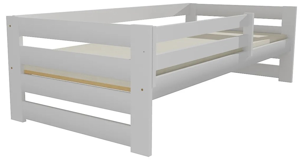 Dětská postel masiv 025 borovice masiv 90 x 190 cm bílá