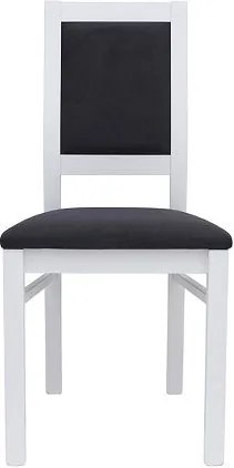 Jídelní židle PORTO bílá s modrým potahem
