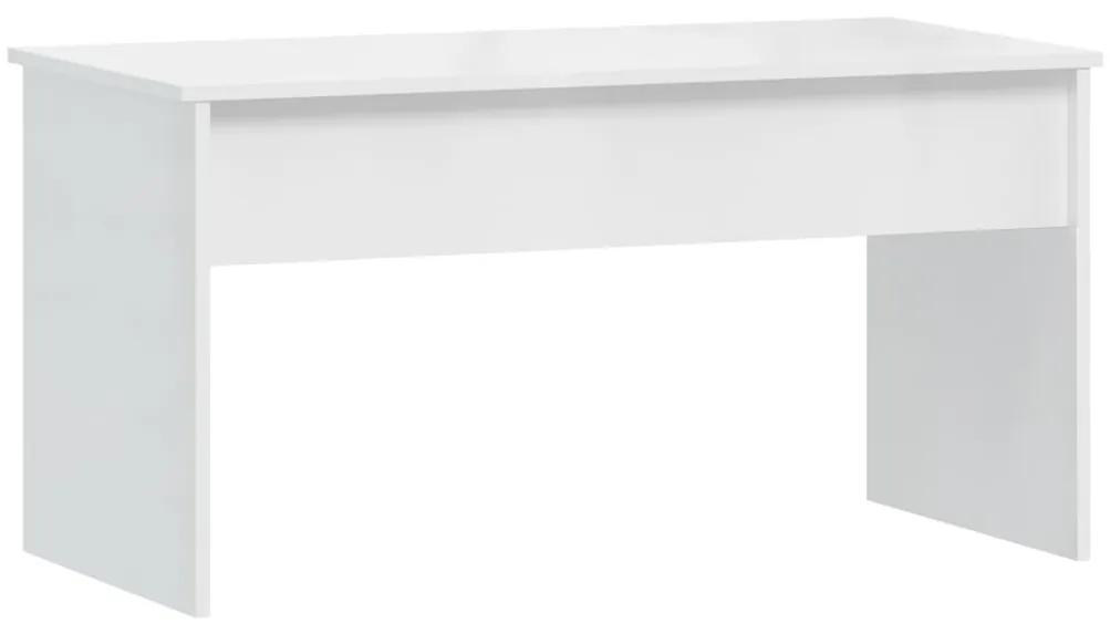 Konferenční stolek lesklý bílý 102x50,5x52,5cm kompozitní dřevo - Default Title