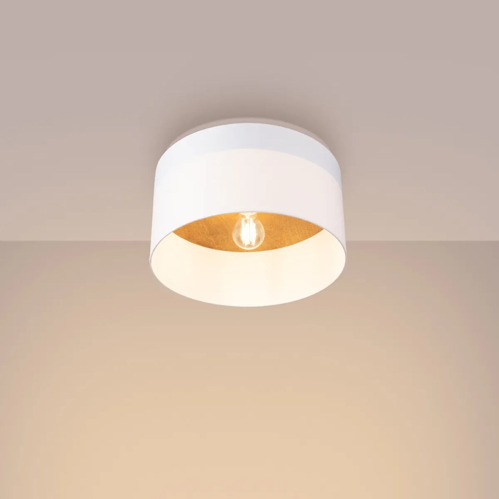 Sollux Lighting Stropní svítidlo TELESTO bílé/světle hnědé