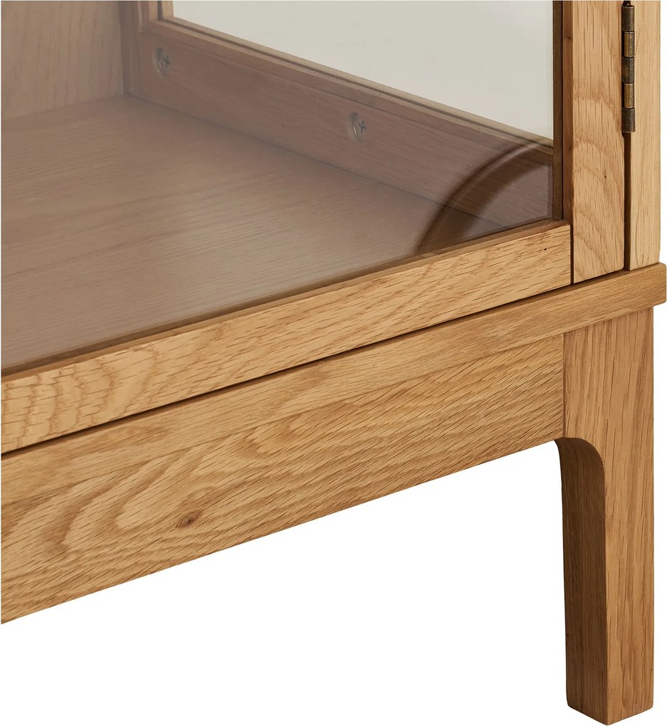 House Nordic Prosklený kabinet ZAMORA 126x90cm dub 3001501