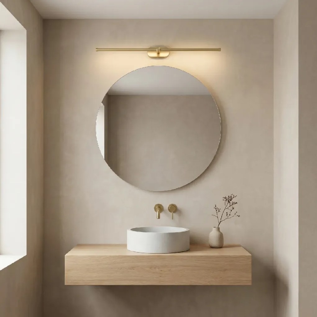Toolight Toolight, LED nástěnné svítidlo 80cm, 13W, 4000K, 1000lm, APP1894-1W, zlatá matná, OSW-66049