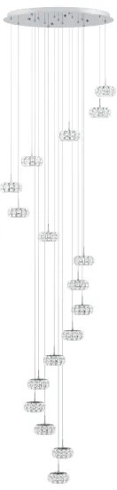Eglo 39546 - LED Stmívatelný lustr na lanku CORLIANO 17xLED/4,5W/230V