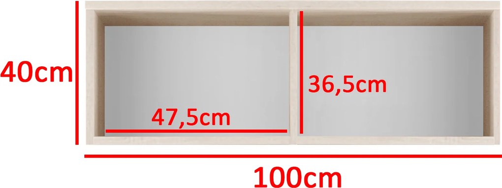 Eka Předsíňová stěna s čalouněnými panely Trinity 32 - Dub Artisan s černou / Světlá modrá 2322