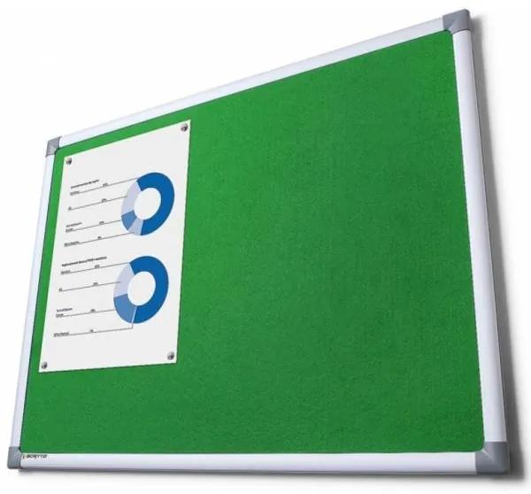 Textilní tabule SCRITTO zelená 90x180 cm