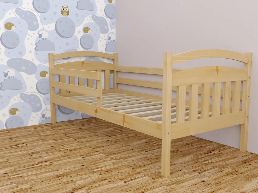 Vomaks Dětská postel DP 015 se zábranou Rozměr: 70 x 160 cm, Barva: bezbarvý lak