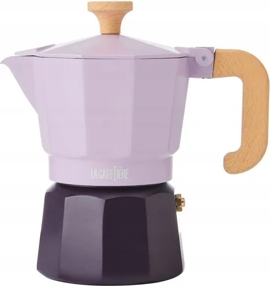 La Cafetiere Venice kávovar fialový malý Kávovar na kávu 150 Ml