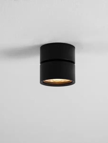 Minimalická bodová svítilna Pull Černá