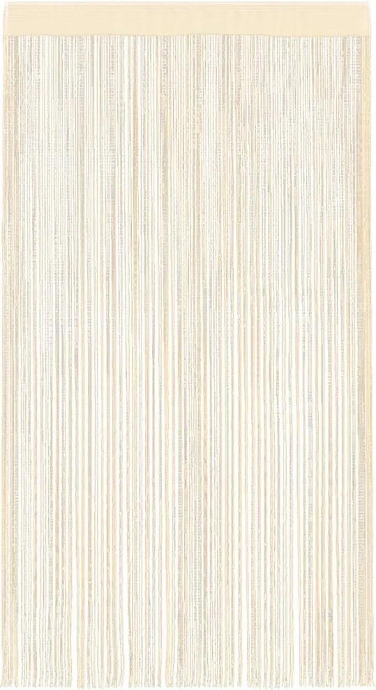 Provázkové záclony 2 ks 140 x 250 cm krémové 132403