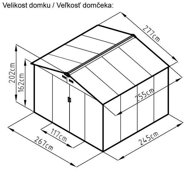 Rojaplast ARCHER D domek ZELENÝ