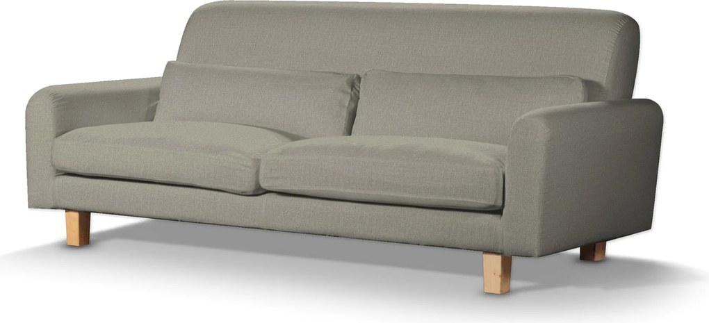 Potah na pohovku IKEA Nikkala krátký barva béžová látka pletený vzor