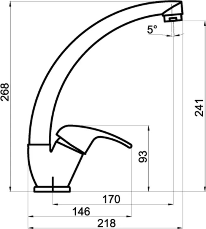 Novaservis Titania Iris Dřezová baterie, chrom, 92014,0