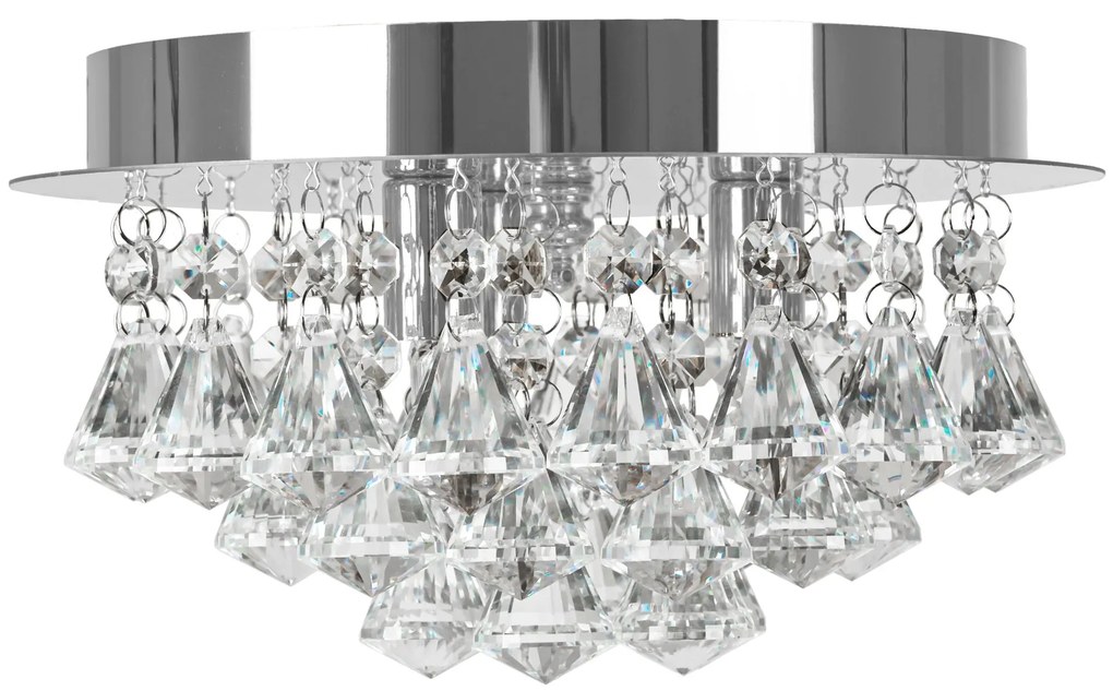 Toolight - Křišťálové závěsné svítidlo G9 3x40W APP1039-C, chromová, OSW-06822