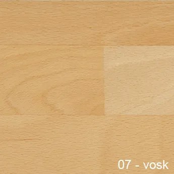 BMB Postel Marika s nízkým čelem oblá - masivní buk Moření: vosk, Provedení: S výklopným roštem, Rozměr: 160 x 200 cm
