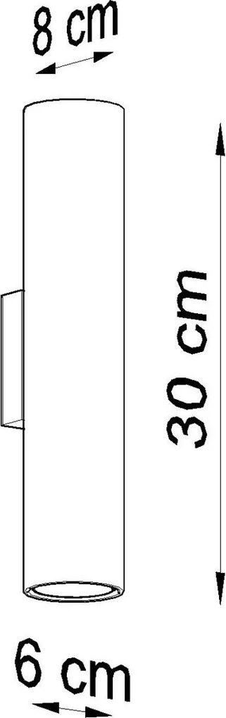 Sollux Lighting Nástěnné svítidlo LAGOS 2 ultramarín
