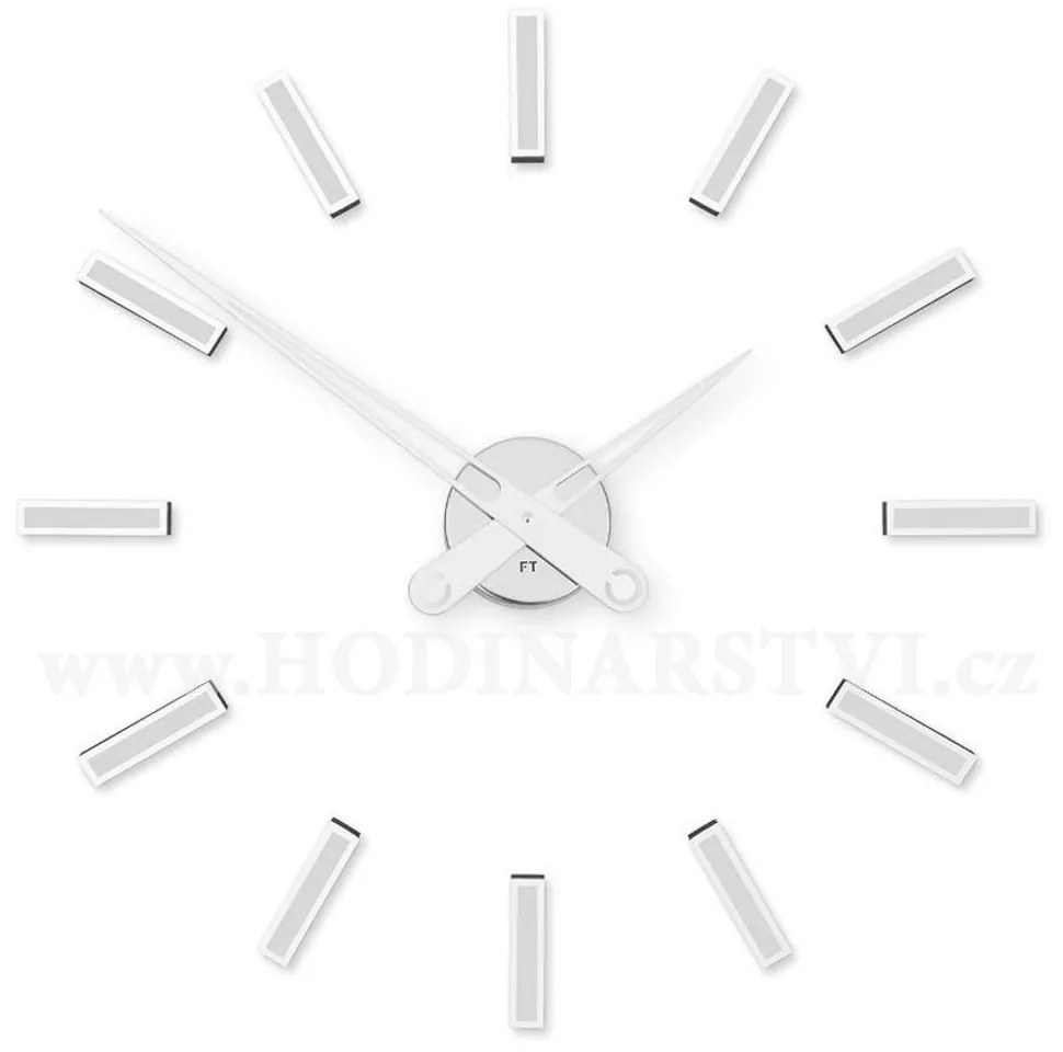 Designové nalepovací hodiny Future Time FT9600WH Modular white 60cm