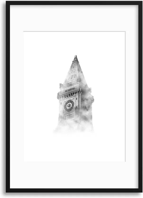 Rámovaný obraz GLIX Tower in the Mist 50x70 cm
