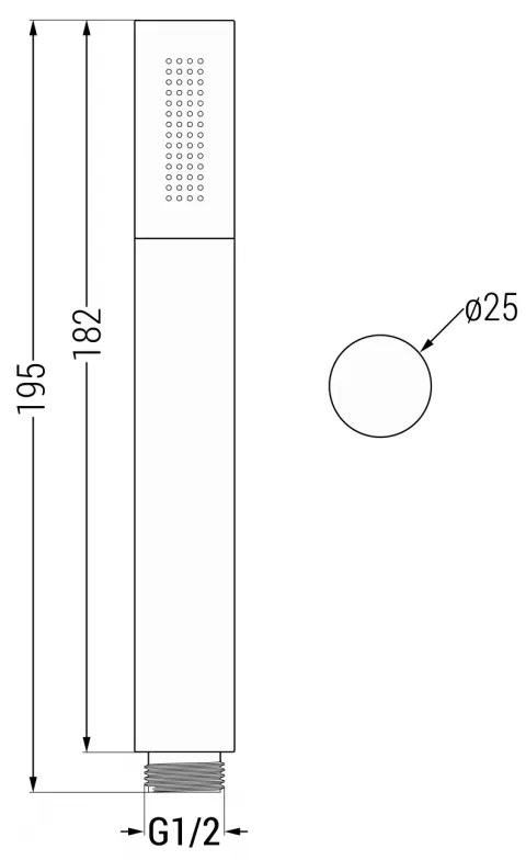 Mexen R-70 bidetový nástavec s 1 funkcí, Grafitově černá - 79570-66