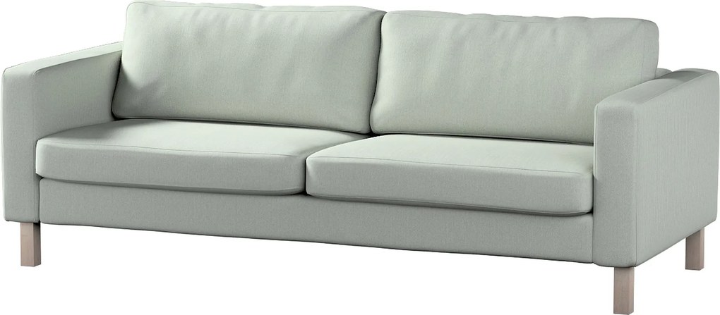 Potah na pohovku IKEA Karlstad, 3-místná, rozkládací barva modrá látka pletený vzor