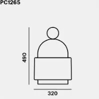 Brokis Dome Nomad Small venkovní skleněná lampa Barva: Jantarová, Barva kování: Černá, Povrch skla: Zvlněný