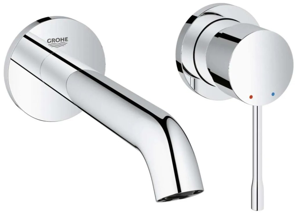 Grohe Essence - Umyvadlová baterie pod omítku, 2-otvorová instalace, chrom 19408001