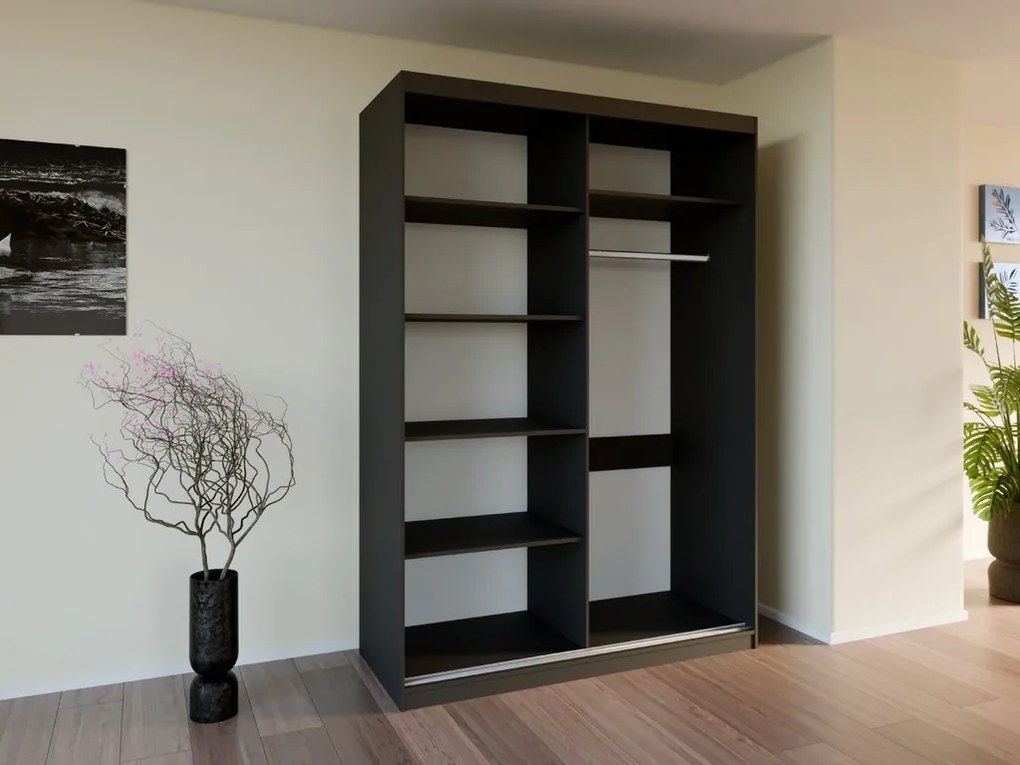 GiB Meble Šatní skříň BREGI SZ150 Barva: bílá