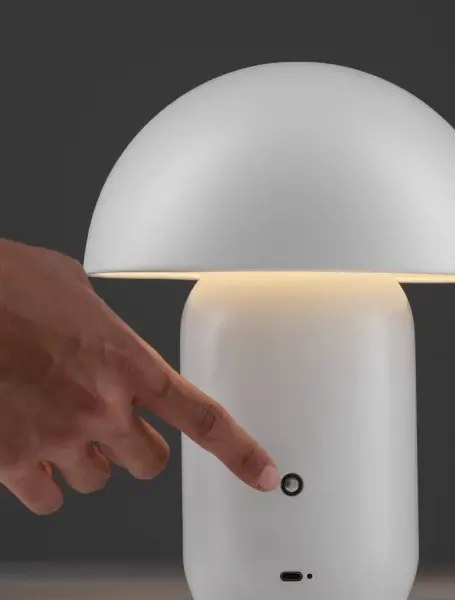 Designová stojací lampa Pois Bílá