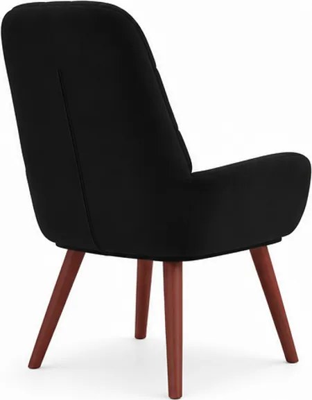 relaxační křeslo, odpočinkové, dřevo/kov/textil, 96x69x78 cm, nohy tmavé/černá, Dekorino KR20260051