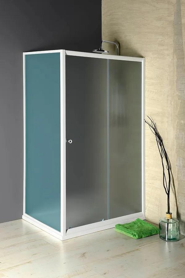Aqualine Amadeo Posuvné sprchové dveře 1000 mm, sklo BRICK, BTS100