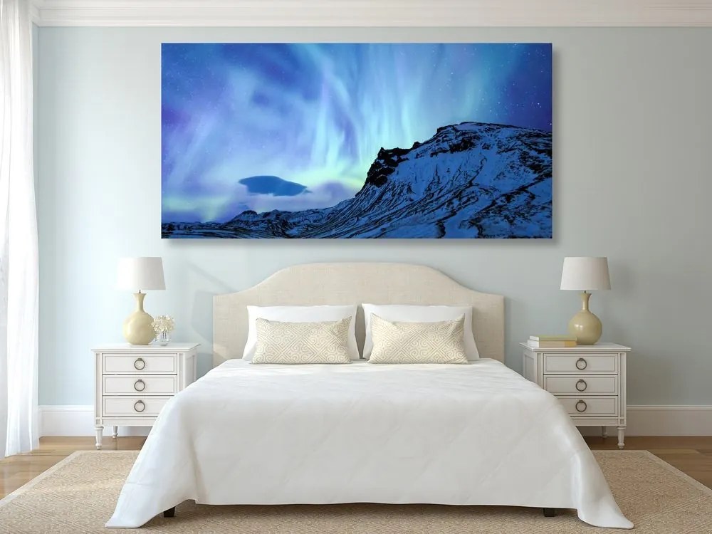 Obraz severské polární světlo - 120x60 cm