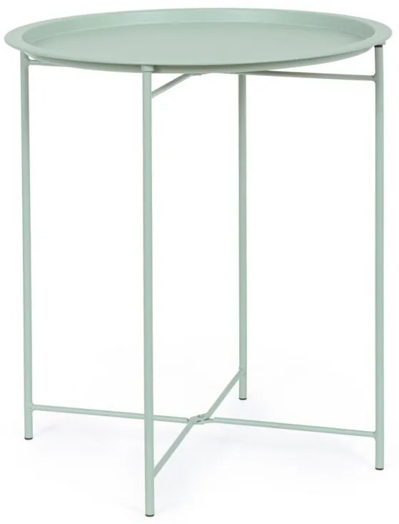 BIZZOTTO Konferenční zelený zahradní stolek WISSANT ø46 cm 0803552