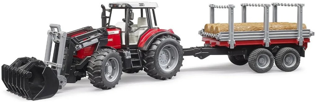 Auto bruder farmer - massey ferguson traktor s vlekem