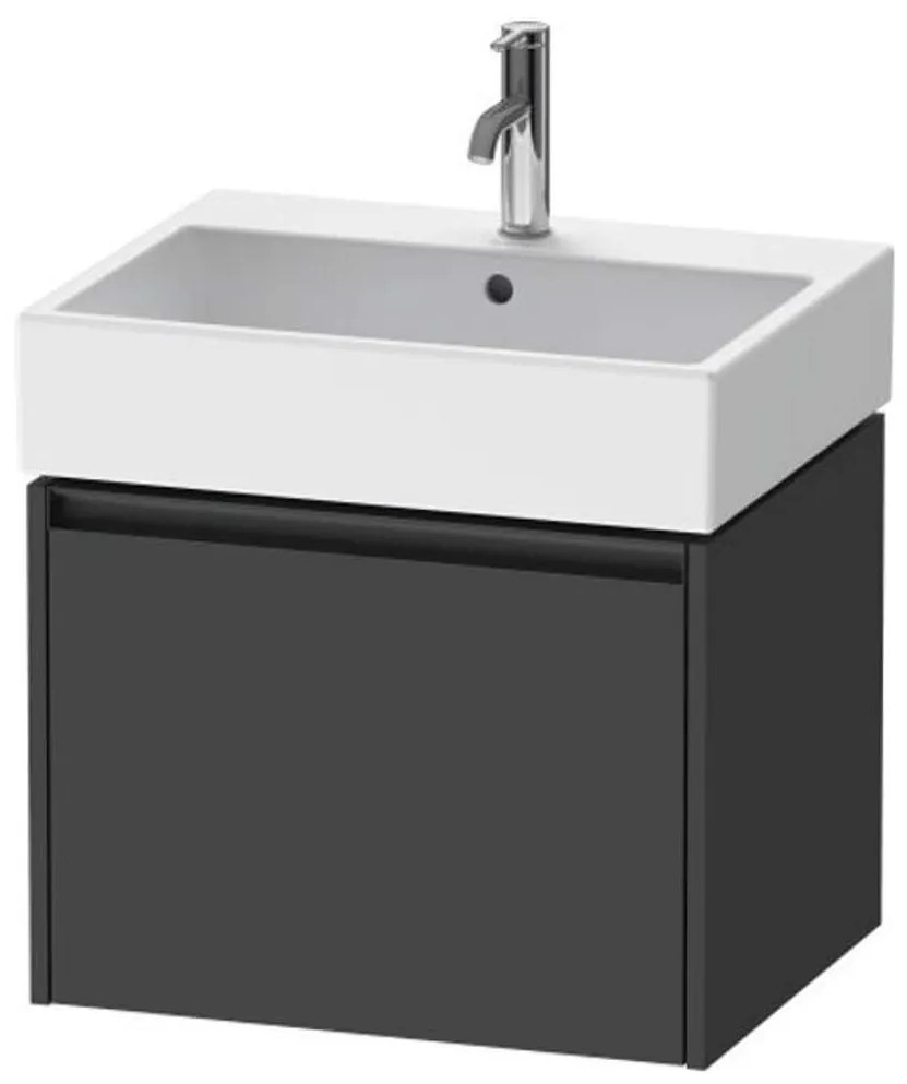 Duravit Ketho.2 - Umyvadlová skříňka 44x58x46 cm, 1 zásuvka, grafit mat K25075049490000