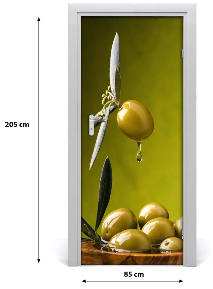 Fototapeta na dveře samolepící oliva z olivek 85x205 cm