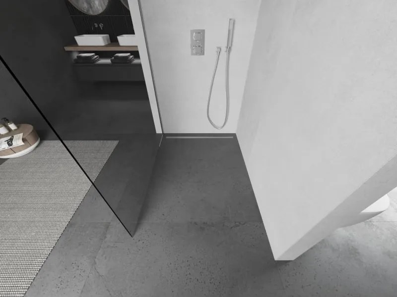 Mexen Kioto sprchová stěna Walk-in 60 x 200 cm, transparentní 8 mm, chrom - 800-060-101-01-00