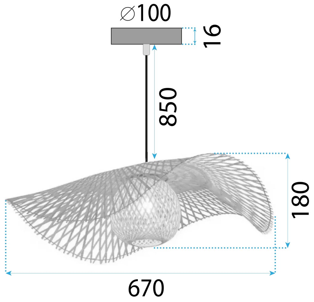 Toolight Závěsné osvětlení BOHO 1CP NEW
