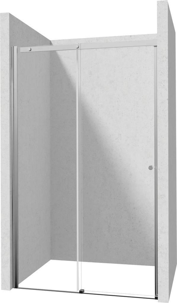 Deante Kerria Plus sprchové dveře 130 cm posuvné chrom lesk/průhledné sklo KTSP013P