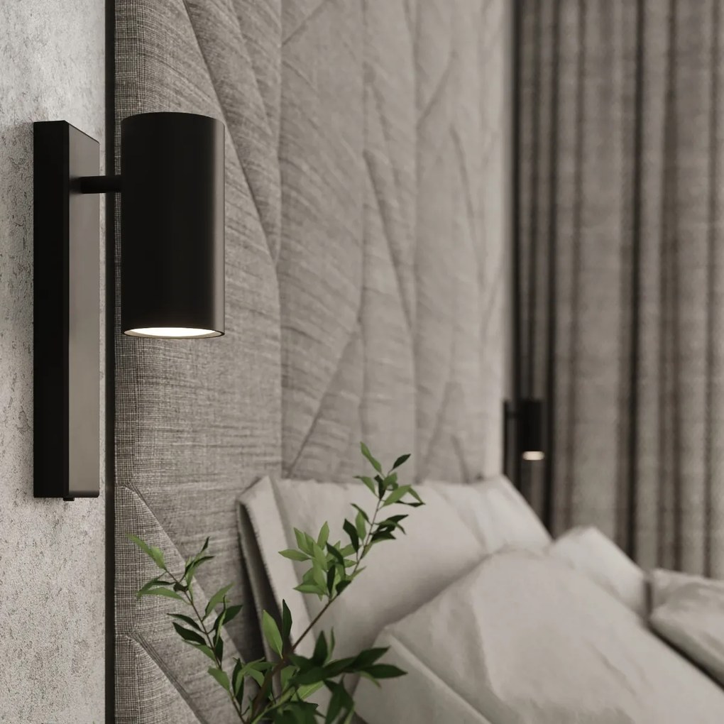 Sollux Lighting Nástěnné svítidlo UTTI černé