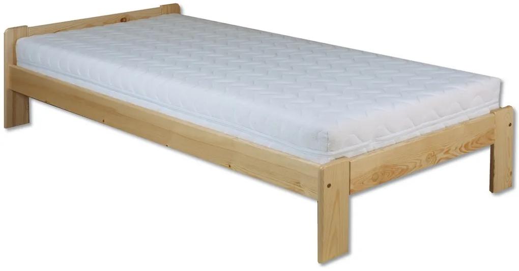 Drewmax LK123 90x200 cm - Dřevěná postel masiv jednolůžko