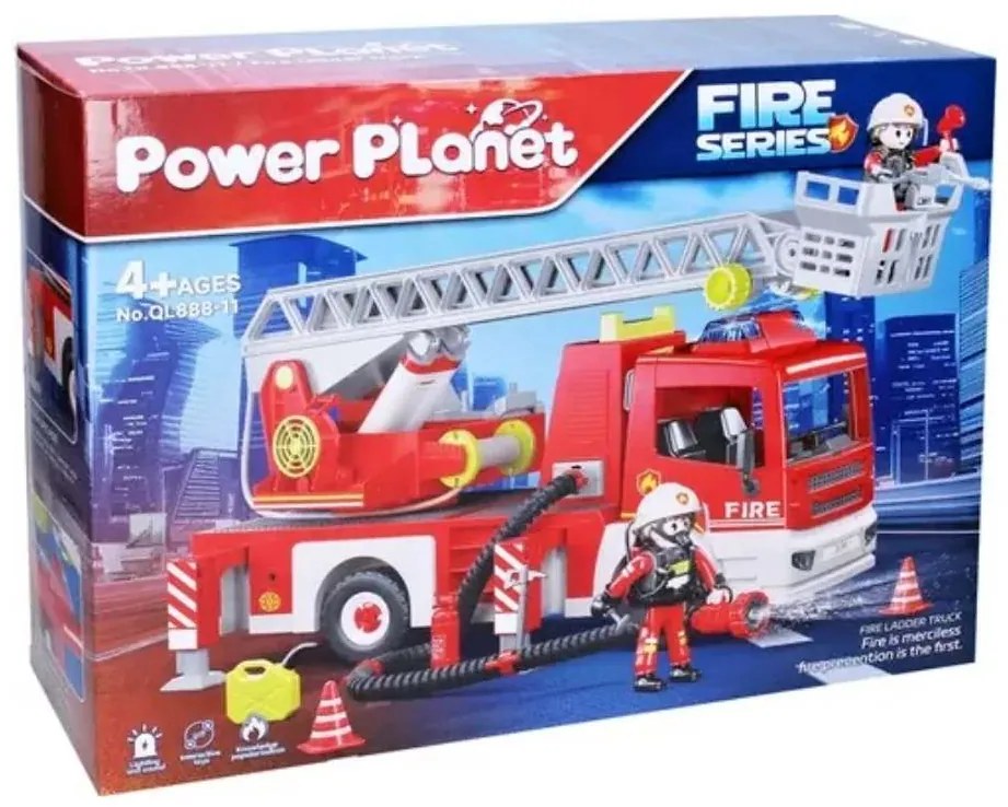Power planet hasičské auto stavebnice 31cm