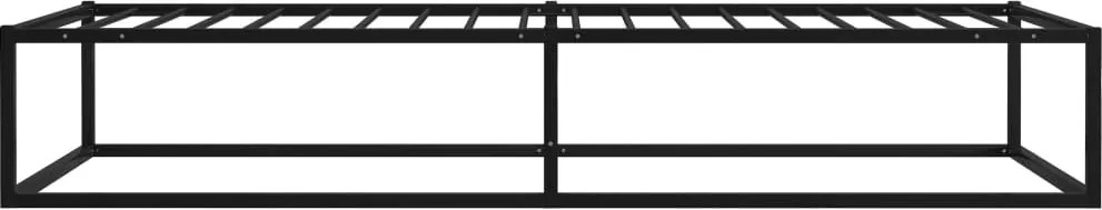 vidaXL Rám postele černý kov 90 x 200 cm [324785]