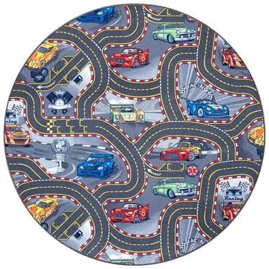 Hans Home | Dětský kusový koberec Play 105204 kruh - 200x200 (průměr) kruh