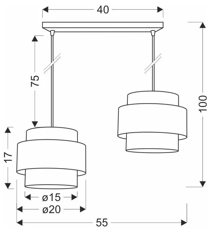 Závěsné svítidlo s ratanovým stínidlem v bílo-přírodní barvě ø 20 cm Rattan – Candellux Lighting