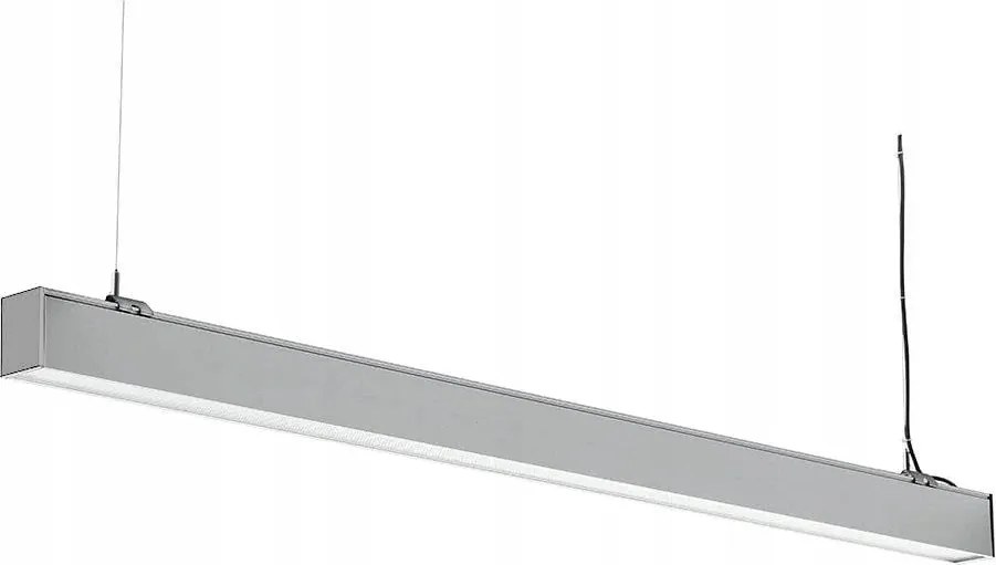 Závěsná Led lampa neutrální stříbrná podlouhlá 120 cm V-tac Samsung