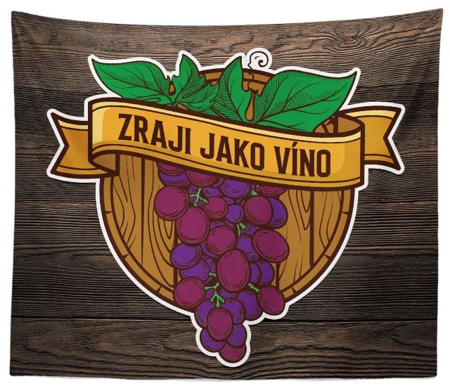 Sablio Deka Zraji jako víno: 150x120 cm
