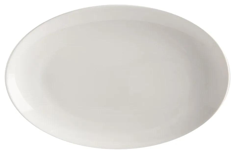 Bílý porcelánový talíř Maxwell &amp; Williams Basic, 25 x 16 cm
