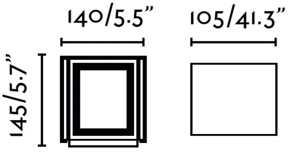 FARO 70637 - LED Venkovní nástěnné svítidlo OLAN 2xLED/3W/230V IP54