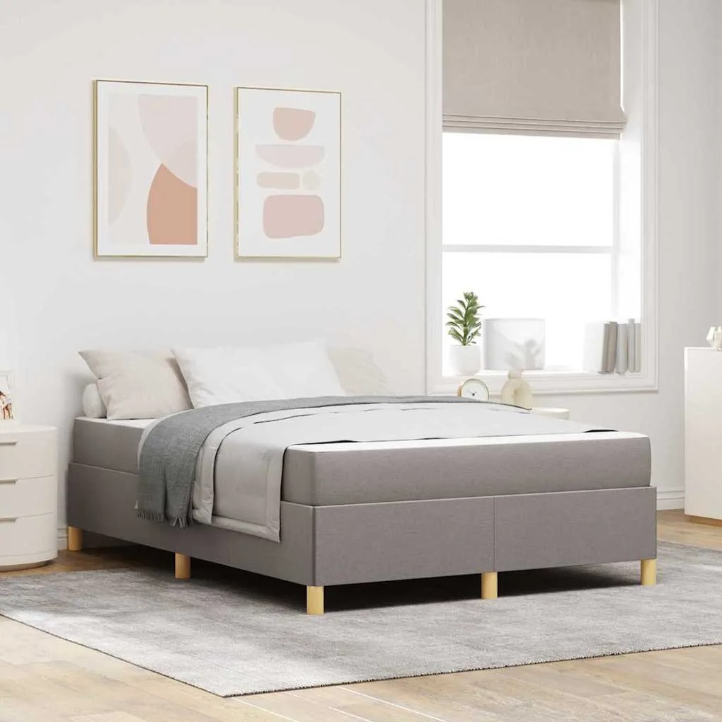 Rám postele Taupe 140 x 200 cm textil 3398945