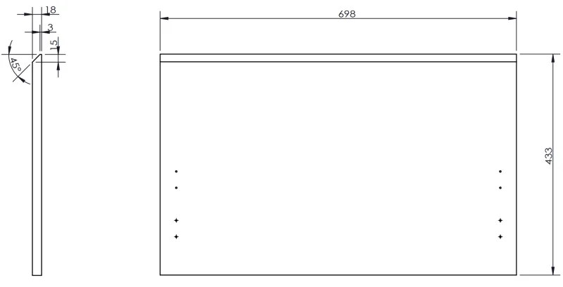 Mexen Orio, koupelnová skříňka 70 cm s umyvadlem Vela, 1 zásuvka, šedá matná/bílá matná, 91A10-07047-1-BF62-W23M01